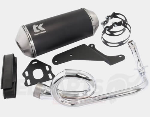 Turbo Kit Exhaust- Piaggio/ Vespa 50cc 4-Stroke | Pedparts UK